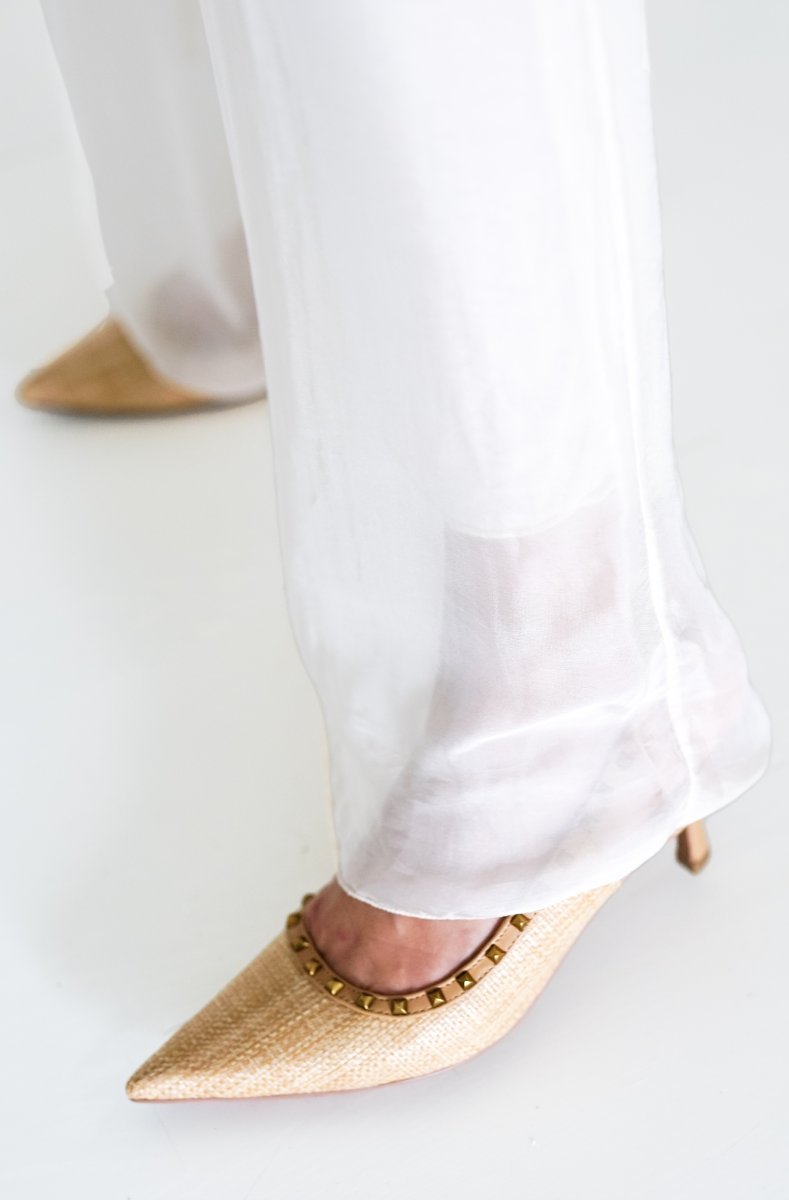 Bibi Lou - Slingback with heel - rafia and studs