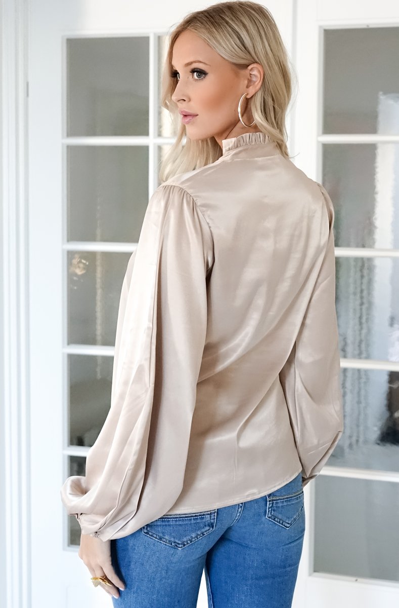 Blond Hour - Aurora Blouse - Champagne - CLOTHES - WOMEN