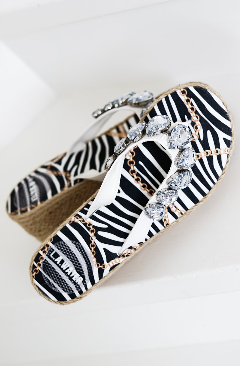 L.A. Water - Rope Wedge Jungle White - SHOES - WOMEN