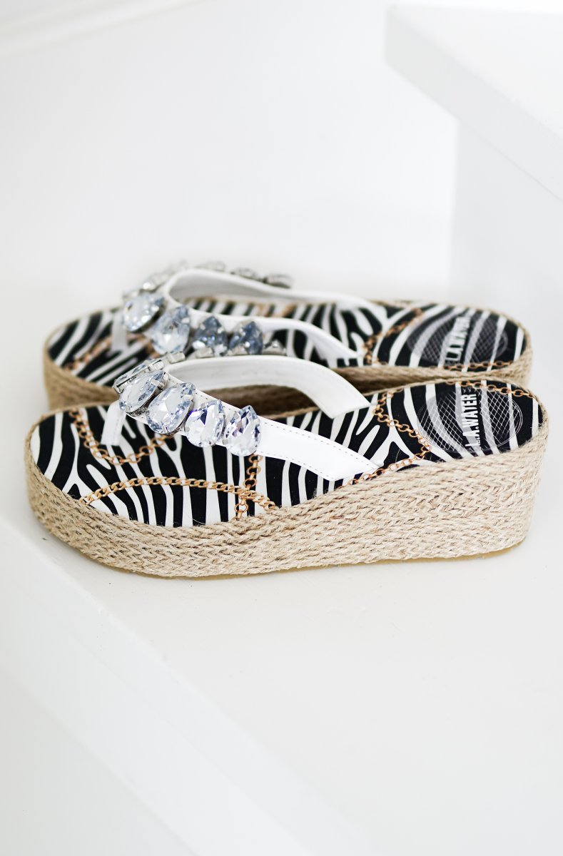 L.A. Water - Rope Wedge Jungle White - SHOES - WOMEN