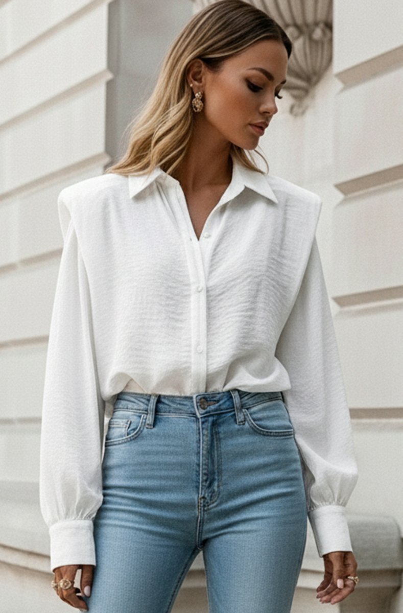 Mixed Brands - Shirt 6702 - White - WOMEN