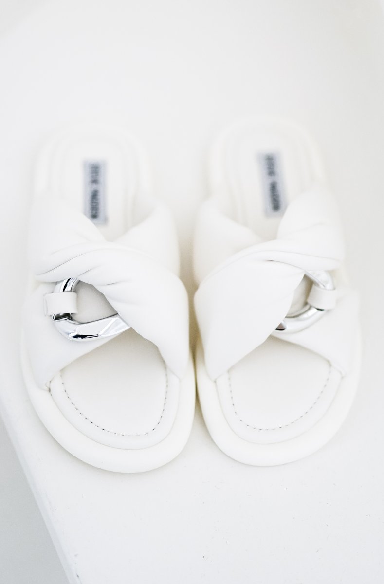 Steve Madden - Crispy Sandals White - SHOES - WOMEN