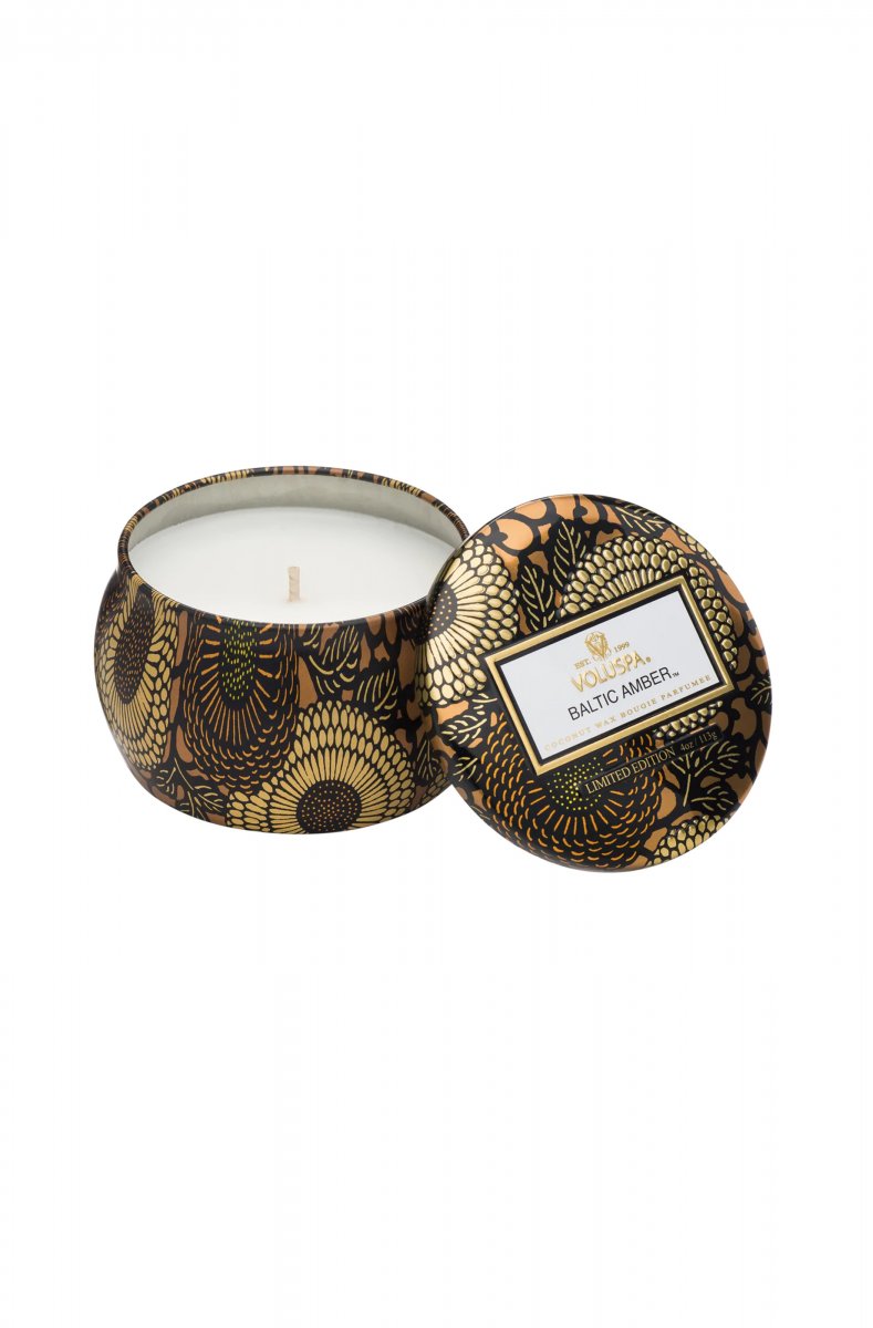Voluspa - Mini Tin Candle Baltic Amber - INTERIOR